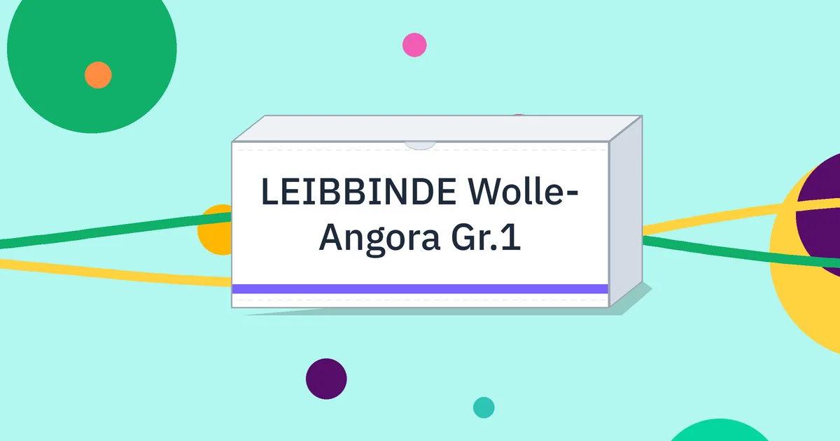 Symbolbild: Packung mit der Aufschrift LEIBBINDE Wolle-Angora Gr.1 (PZN 02008968) – Verfügbarkeit und Bezug in Apotheken in Frankfurt am Main