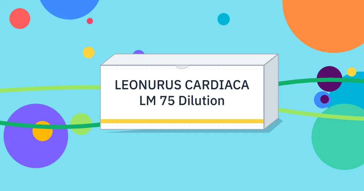 Symbolbild: Packung mit der Aufschrift LEONURUS CARDIACA LM 75 Dilution (PZN 13526175) – Verfügbarkeit und Bezug in Apotheken in Frankfurt am Main