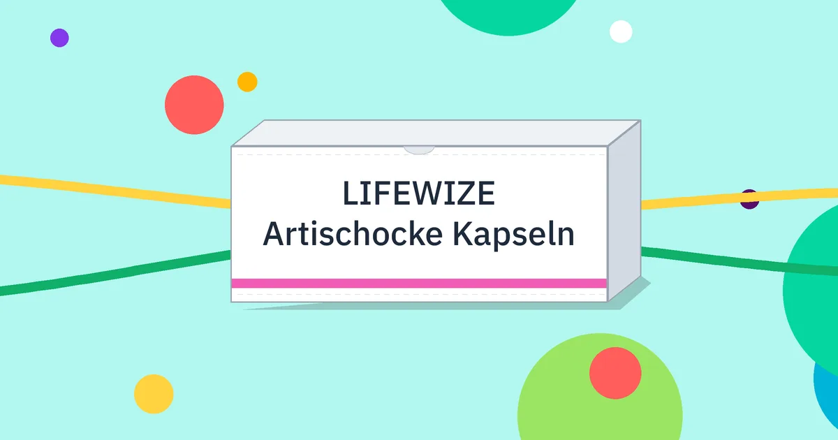 Symbolbild: Packung mit der Aufschrift LIFEWIZE Artischocke Kapseln (PZN 16044809) – Verfügbarkeit und Bezug in Apotheken in Frankfurt am Main