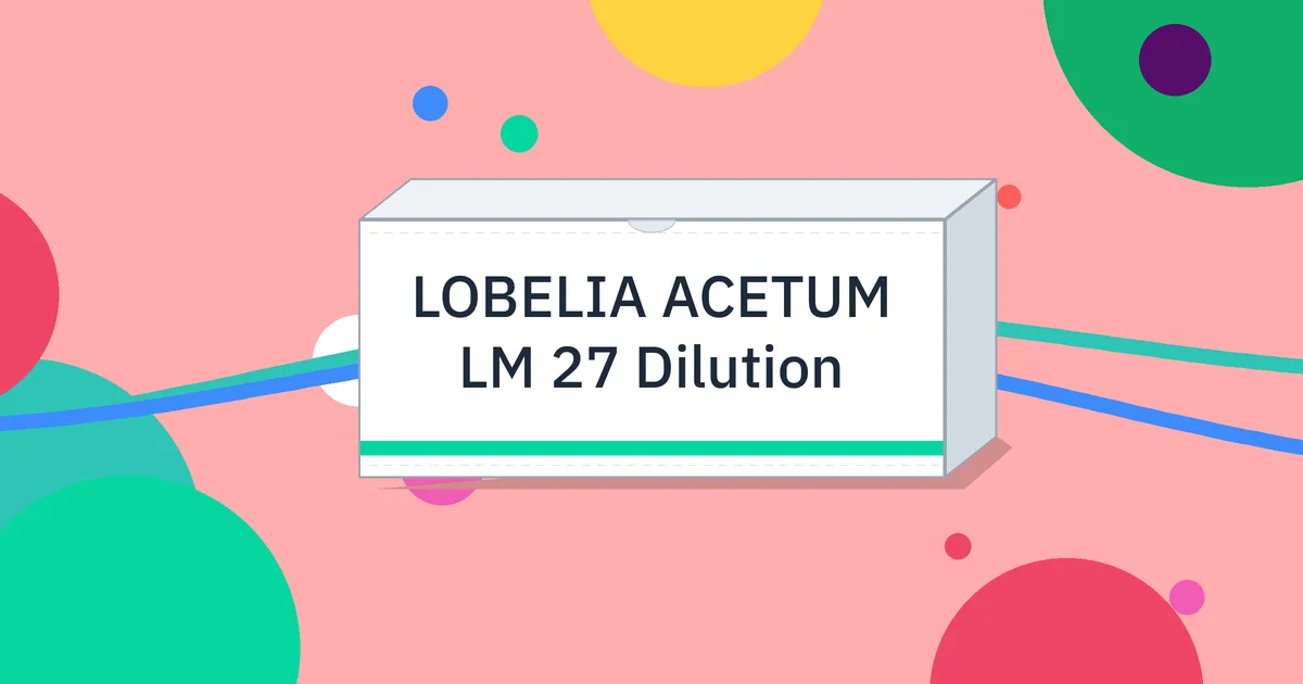 Symbolbild: Packung mit der Aufschrift LOBELIA ACETUM LM 27 Dilution (PZN 13532649) – Verfügbarkeit und Bezug in Apotheken in Frankfurt am Main