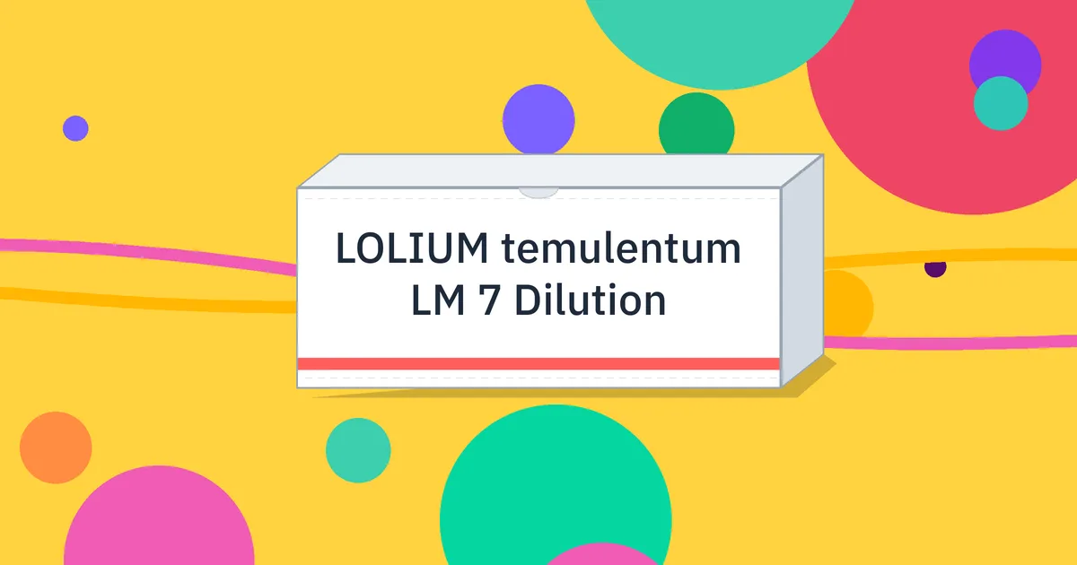 Symbolbild: Packung mit der Aufschrift LOLIUM temulentum LM 7 Dilution (PZN 13535180) – Verfügbarkeit und Bezug in Apotheken in Frankfurt am Main