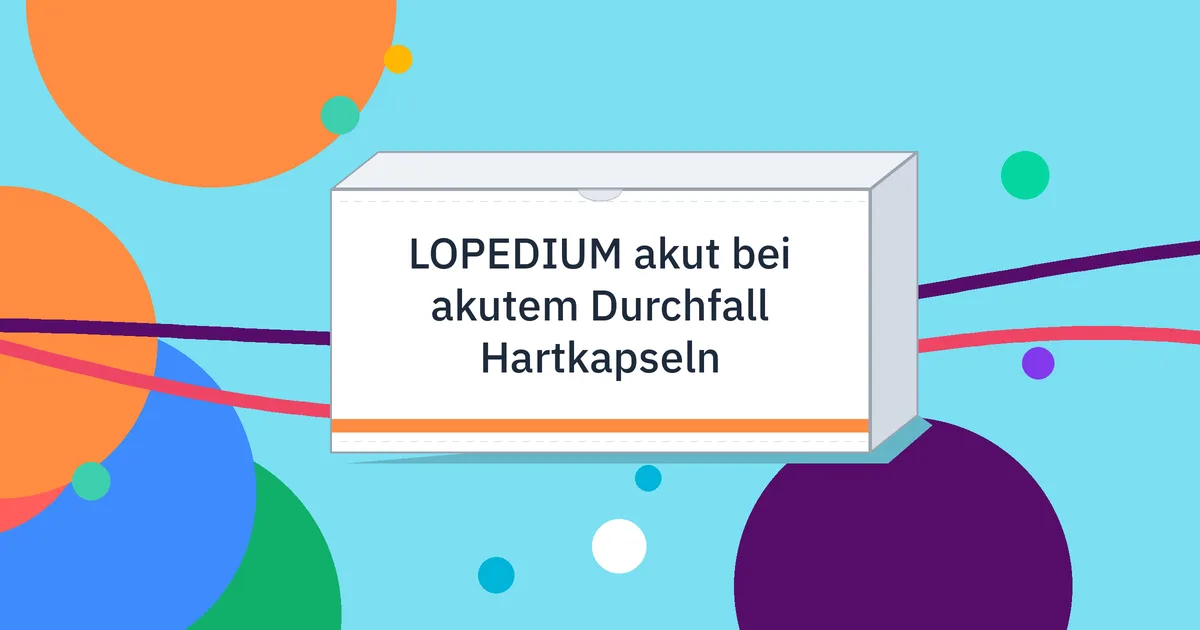Symbolbild: Packung mit der Aufschrift LOPEDIUM akut bei akutem Durchfall Hartkapseln (PZN 01939446) – Verfügbarkeit und Bezug in Apotheken in Frankfurt am Main