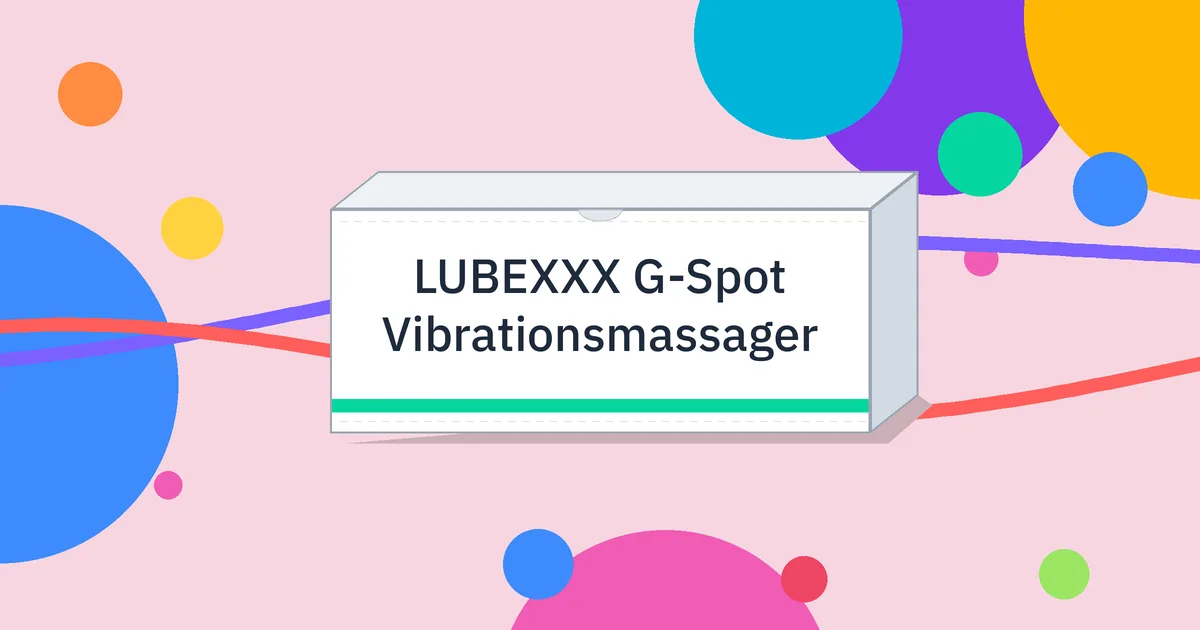 Symbolbild: Packung mit der Aufschrift LUBEXXX G-Spot Vibrationsmassager (PZN 14304212) – Verfügbarkeit und Bezug in Apotheken in Frankfurt am Main