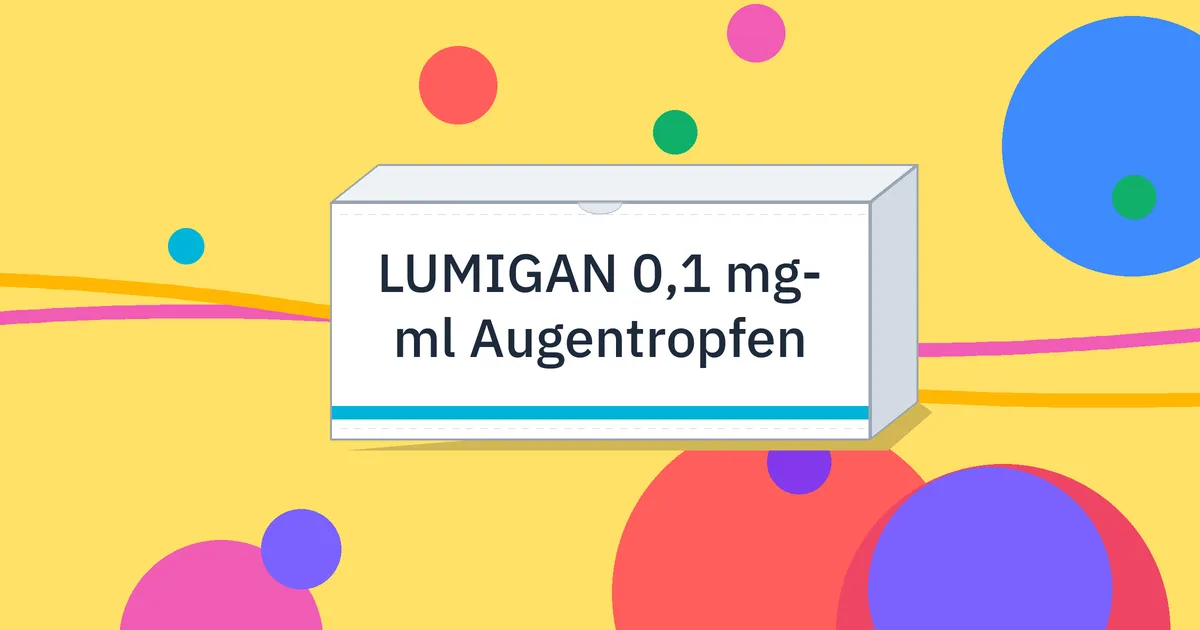 Symbolbild: Packung mit der Aufschrift LUMIGAN 0,1 mg-ml Augentropfen (PZN 05900524) – Verfügbarkeit und Bezug in Apotheken in Frankfurt am Main