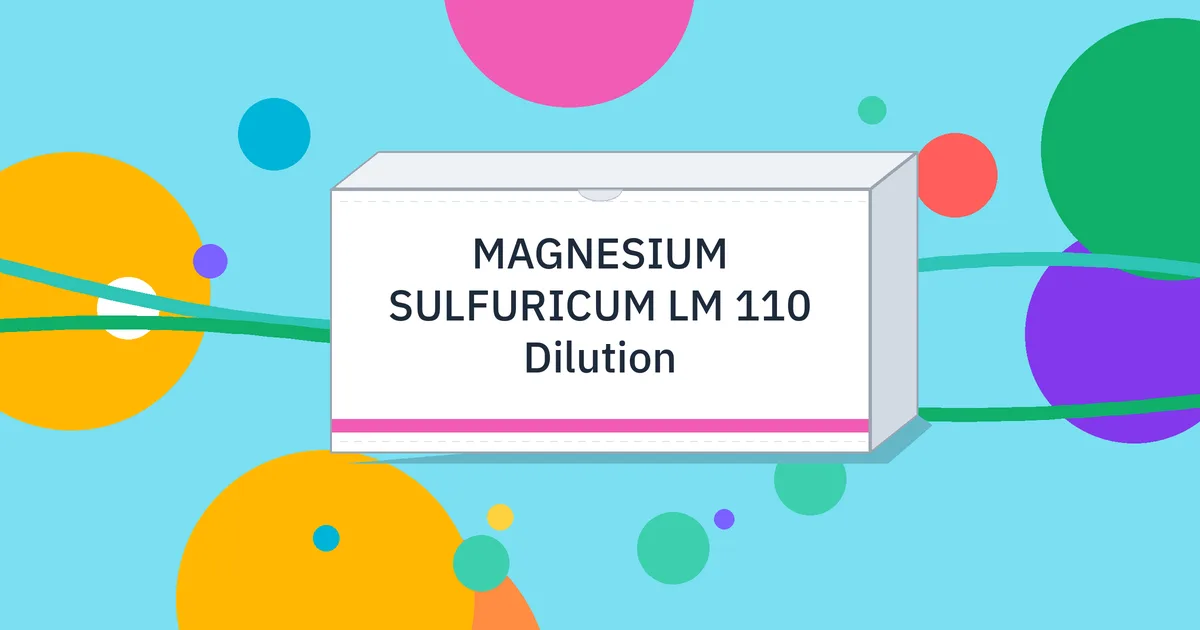 Symbolbild: Packung mit der Aufschrift MAGNESIUM SULFURICUM LM 110 Dilution (PZN 12940346) – Verfügbarkeit und Bezug in Apotheken in Frankfurt am Main