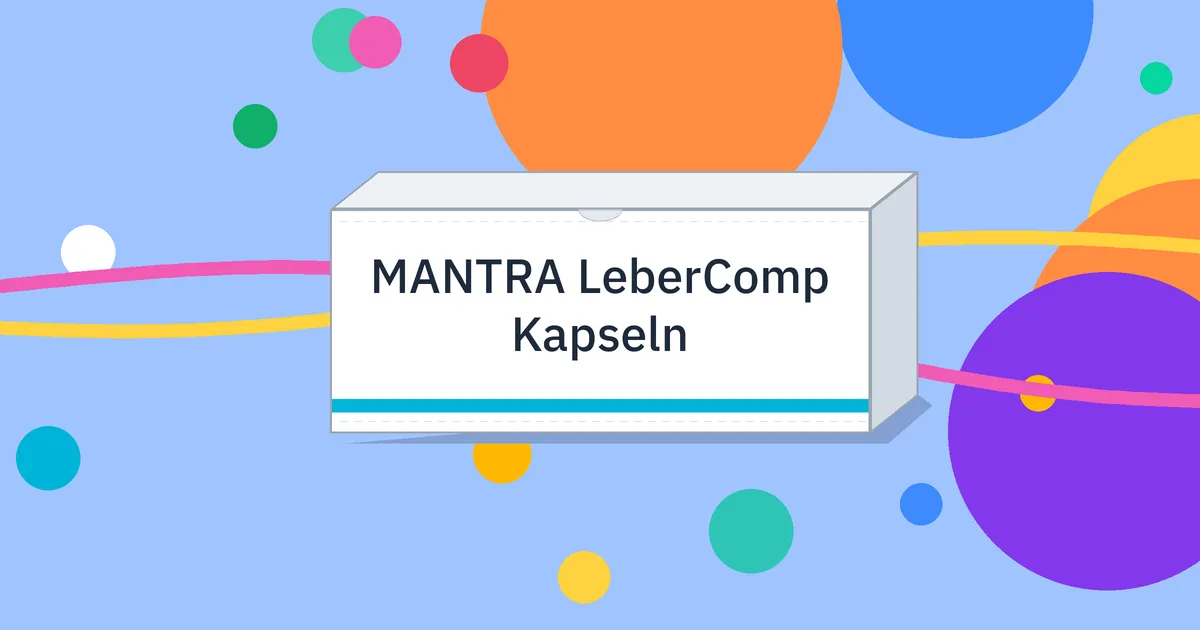 Symbolbild: Packung mit der Aufschrift MANTRA LeberComp Kapseln (PZN 19152994) – Verfügbarkeit und Bezug in Apotheken in Frankfurt am Main