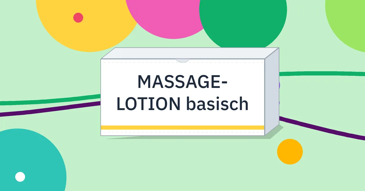 Symbolbild: Packung mit der Aufschrift MASSAGE-LOTION basisch (PZN 05859081) – Verfügbarkeit und Bezug in Apotheken in Frankfurt am Main