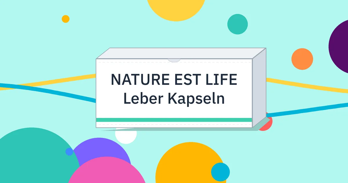 Symbolbild: Packung mit der Aufschrift NATURE EST LIFE Leber Kapseln (PZN 13574323) – Verfügbarkeit und Bezug in Apotheken in Frankfurt am Main
