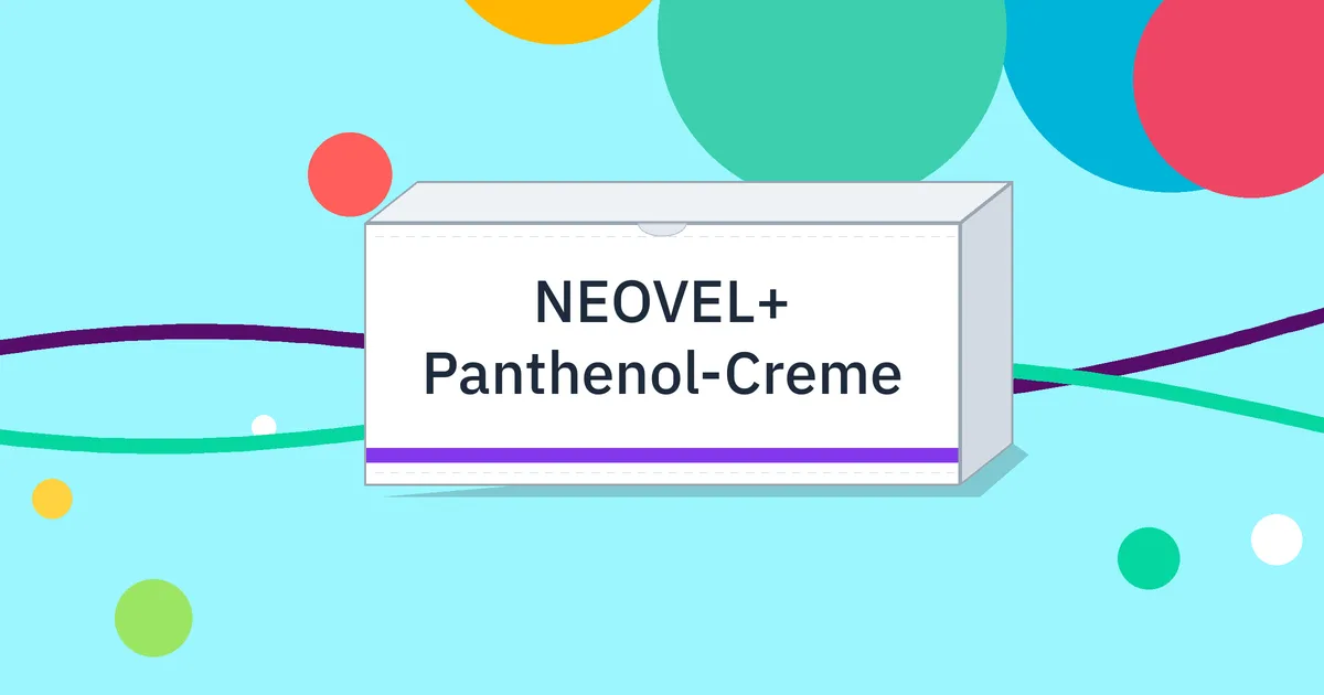 Symbolbild: Packung mit der Aufschrift NEOVEL+ Panthenol-Creme (PZN 18290642) – Verfügbarkeit und Bezug in Apotheken in Frankfurt am Main