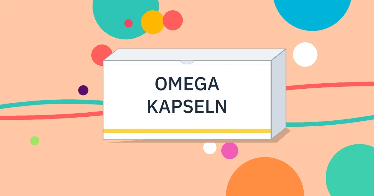 Symbolbild: Packung mit der Aufschrift OMEGA KAPSELN (PZN 18906540) – Verfügbarkeit und Bezug in Apotheken in Frankfurt am Main