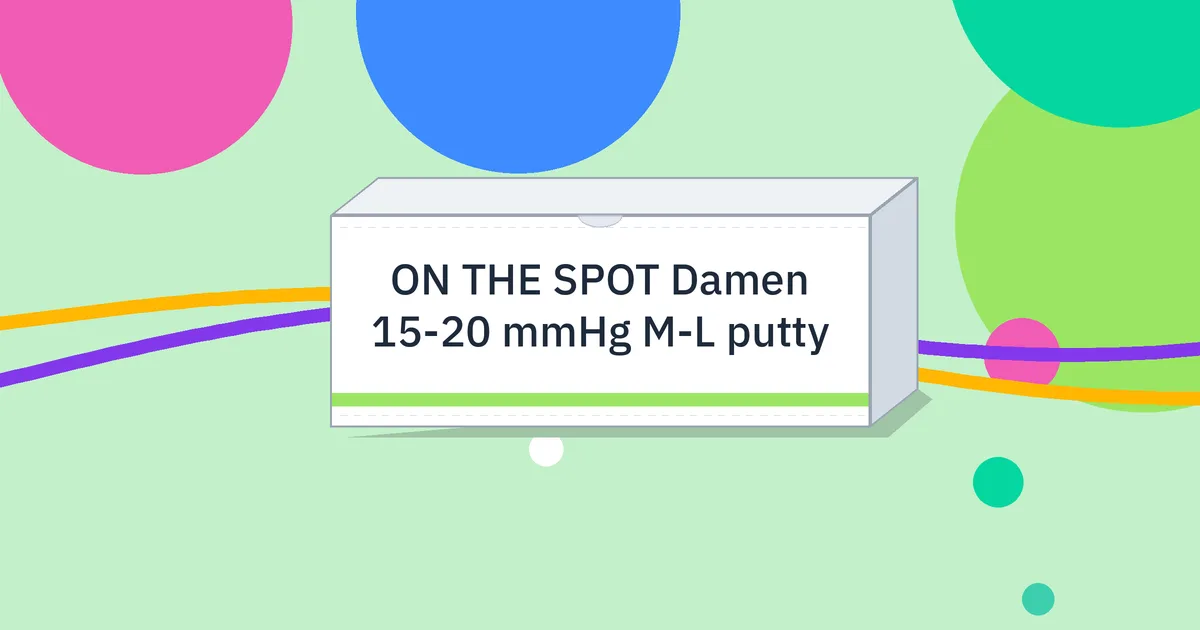 Symbolbild: Packung mit der Aufschrift ON THE SPOT Damen 15-20 mmHg M-L putty (PZN 20112534) – Verfügbarkeit und Bezug in Apotheken in Frankfurt am Main