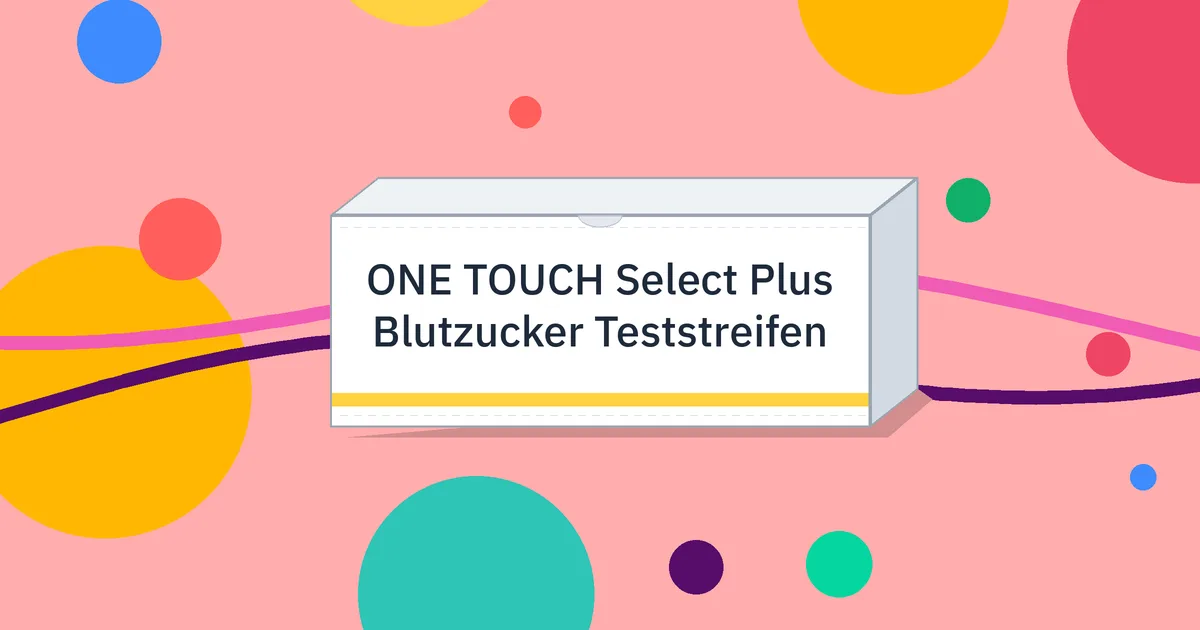 Symbolbild: Packung mit der Aufschrift ONE TOUCH Select Plus Blutzucker Teststreifen (PZN 17169737) – Verfügbarkeit und Bezug in Apotheken in Frankfurt am Main