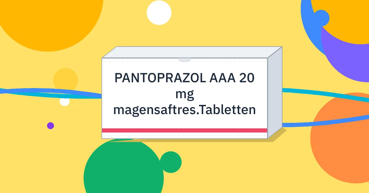 Symbolbild: Packung mit der Aufschrift PANTOPRAZOL AAA 20 mg magensaftres.Tabletten (PZN 18772393) – Verfügbarkeit und Bezug in Apotheken in Frankfurt am Main