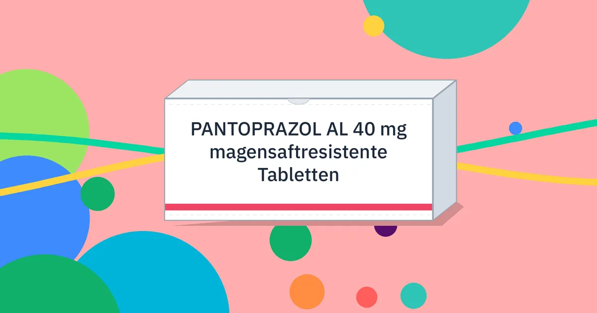 Symbolbild: Packung mit der Aufschrift PANTOPRAZOL AL 40 mg magensaftresistente Tabletten (PZN 01249233) – Verfügbarkeit und Bezug in Apotheken in Frankfurt am Main