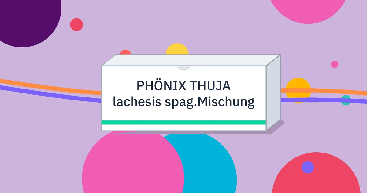 Symbolbild: Packung mit der Aufschrift PHÖNIX THUJA lachesis spag.Mischung (PZN 04223837) – Verfügbarkeit und Bezug in Apotheken in Frankfurt am Main