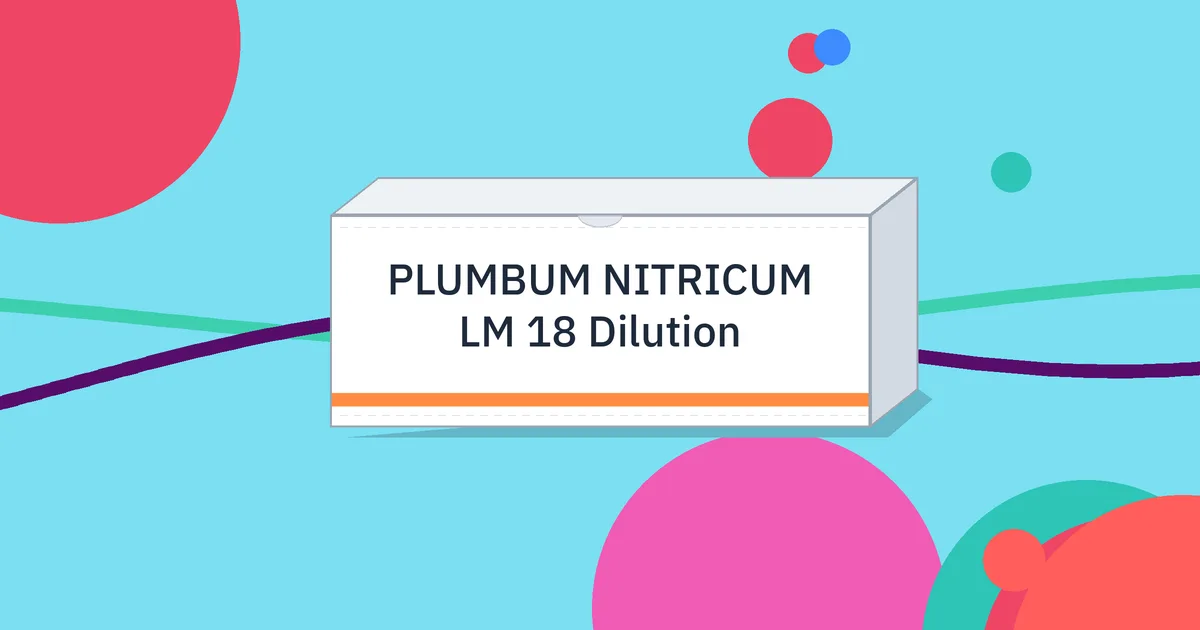 Symbolbild: Packung mit der Aufschrift PLUMBUM NITRICUM LM 18 Dilution (PZN 13042098) – Verfügbarkeit und Bezug in Apotheken in Frankfurt am Main
