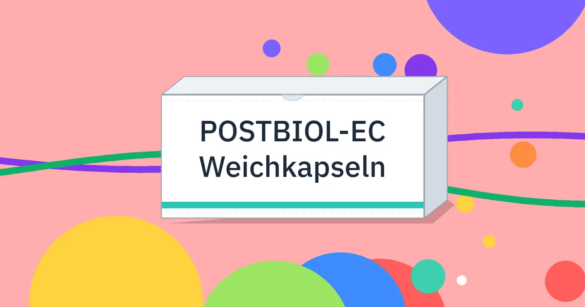 Symbolbild: Packung mit der Aufschrift POSTBIOL-EC Weichkapseln (PZN 18302730) – Verfügbarkeit und Bezug in Apotheken in Frankfurt am Main