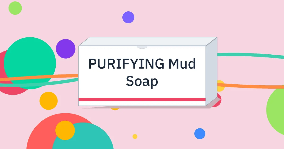 Symbolbild: Packung mit der Aufschrift PURIFYING Mud Soap (PZN 09527588) – Verfügbarkeit und Bezug in Apotheken in Frankfurt am Main