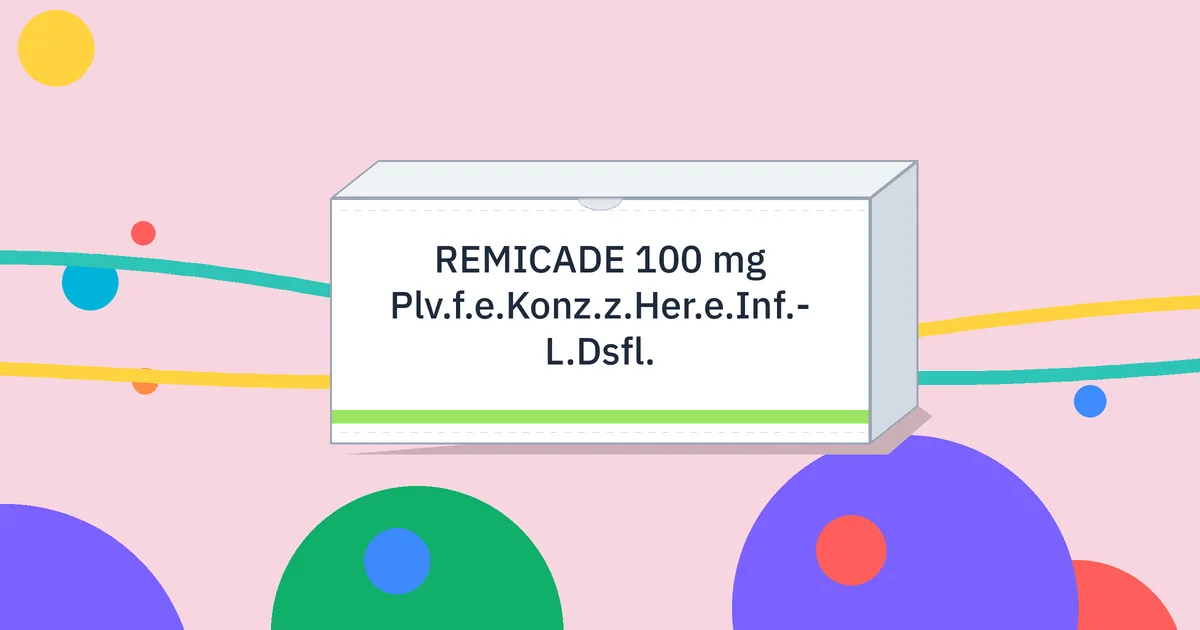 Symbolbild: Packung mit der Aufschrift REMICADE 100 mg Plv.f.e.Konz.z.Her.e.Inf.-L.Dsfl. (PZN 02144571) – Verfügbarkeit und Bezug in Apotheken in Frankfurt am Main