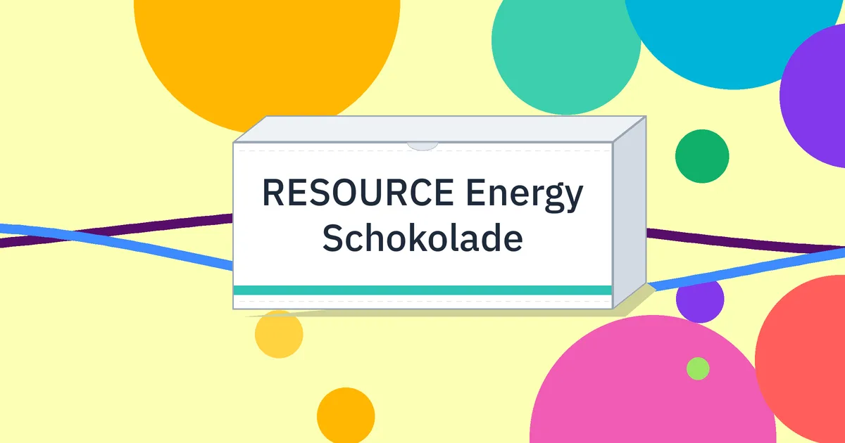 Symbolbild: Packung mit der Aufschrift RESOURCE Energy Schokolade (PZN 00012374) – Verfügbarkeit und Bezug in Apotheken in Frankfurt am Main