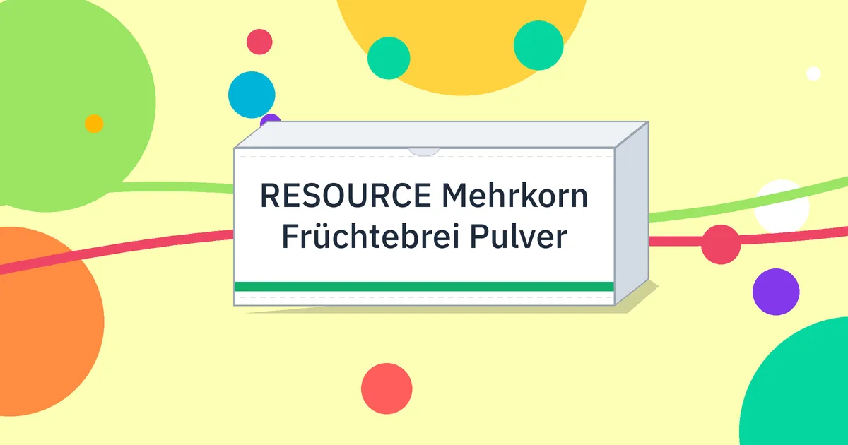 Symbolbild: Packung mit der Aufschrift RESOURCE Mehrkorn Früchtebrei Pulver (PZN 00699141) – Verfügbarkeit und Bezug in Apotheken in Frankfurt am Main