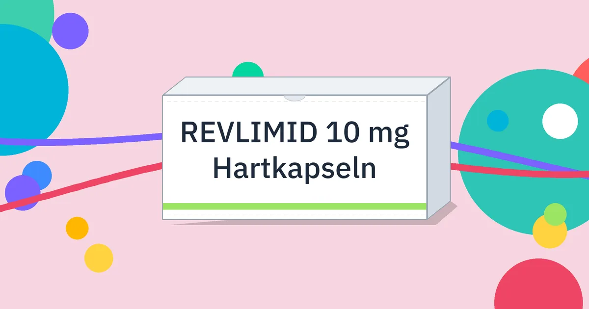 Symbolbild: Packung mit der Aufschrift REVLIMID 10 mg Hartkapseln (PZN 19551748) – Verfügbarkeit und Bezug in Apotheken in Frankfurt am Main