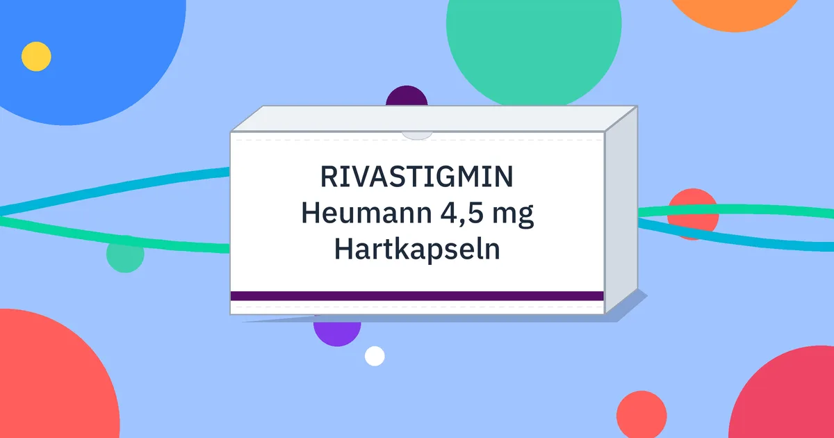 Symbolbild: Packung mit der Aufschrift RIVASTIGMIN Heumann 4,5 mg Hartkapseln (PZN 07405993) – Verfügbarkeit und Bezug in Apotheken in Frankfurt am Main