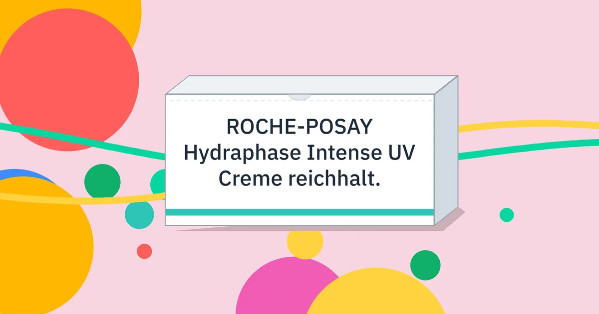 Symbolbild: Packung mit der Aufschrift ROCHE-POSAY Hydraphase Intense UV Creme reichhalt. (PZN 09068347) – Verfügbarkeit und Bezug in Apotheken in Frankfurt am Main