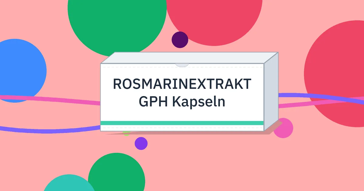 Symbolbild: Packung mit der Aufschrift ROSMARINEXTRAKT GPH Kapseln (PZN 09187997) – Verfügbarkeit und Bezug in Apotheken in Frankfurt am Main