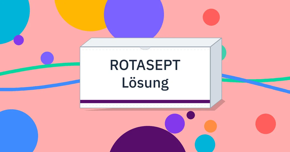 Symbolbild: Packung mit der Aufschrift ROTASEPT Lösung (PZN 03914278) – Verfügbarkeit und Bezug in Apotheken in Frankfurt am Main