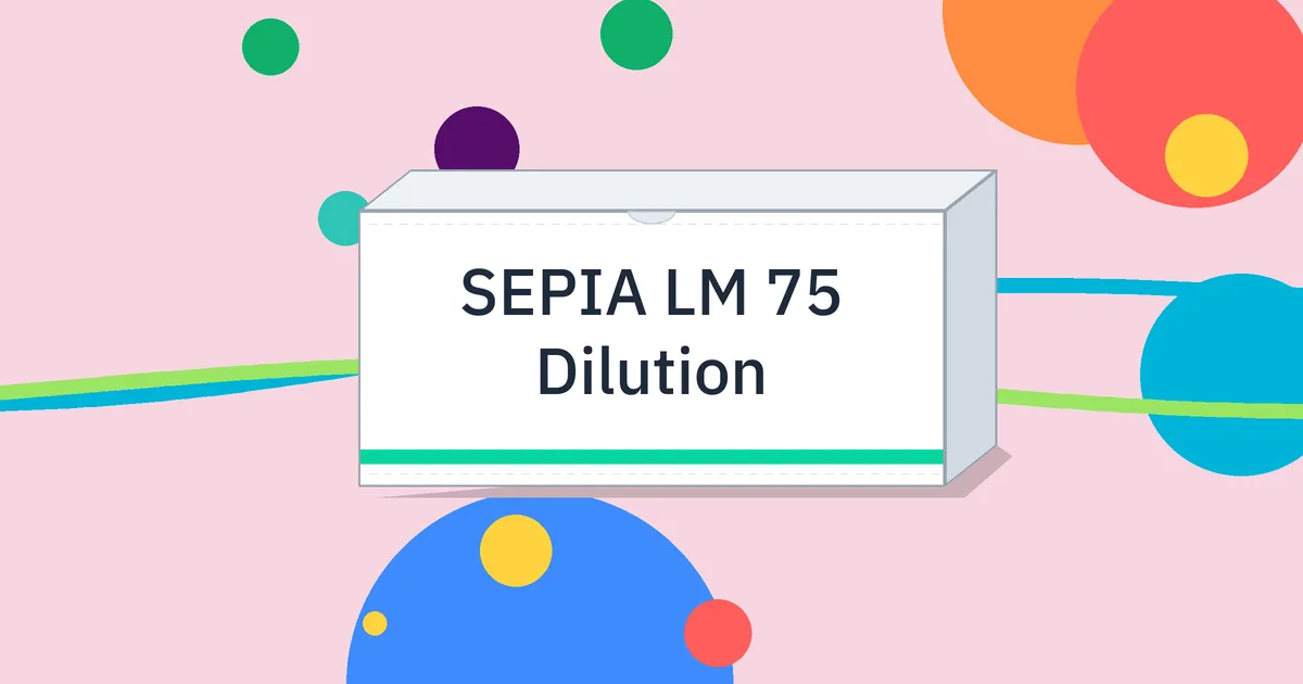 Symbolbild: Packung mit der Aufschrift SEPIA LM 75 Dilution (PZN 13188732) – Verfügbarkeit und Bezug in Apotheken in Frankfurt am Main