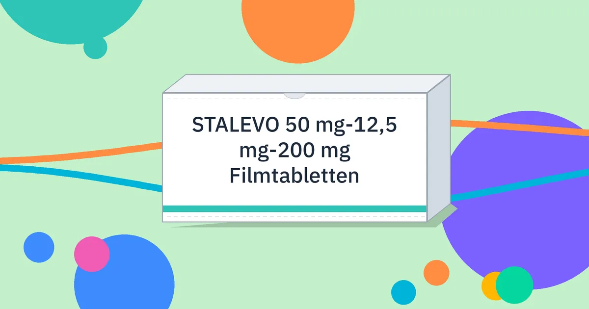 Symbolbild: Packung mit der Aufschrift STALEVO 50 mg-12,5 mg-200 mg Filmtabletten (PZN 01437791) – Verfügbarkeit und Bezug in Apotheken in Frankfurt am Main