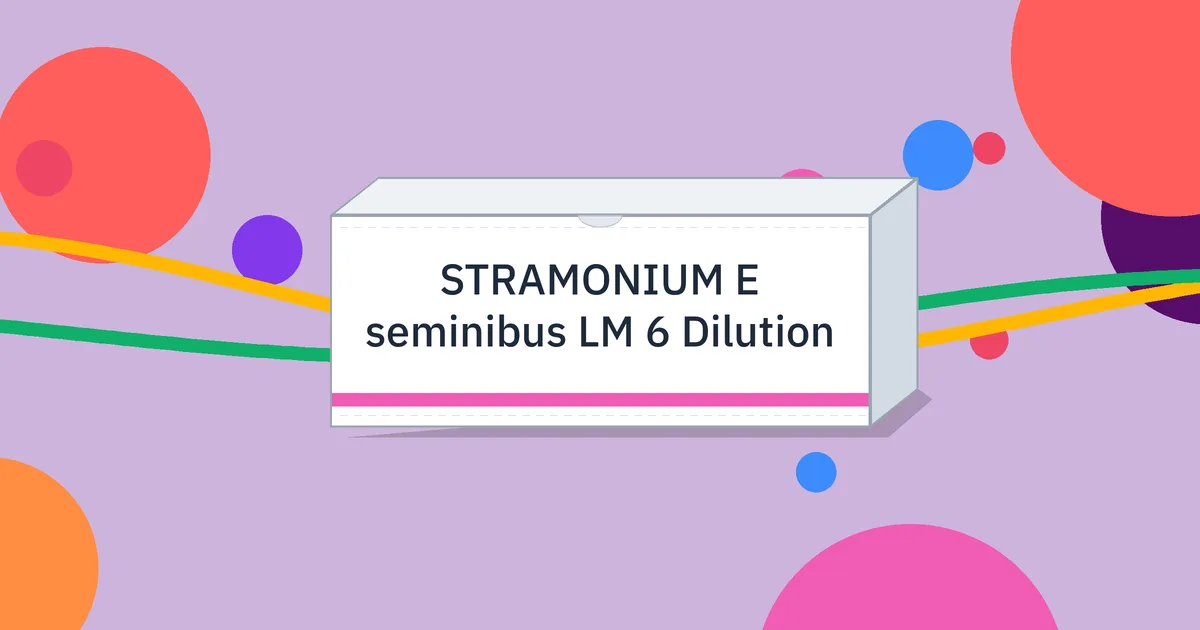 Symbolbild: Packung mit der Aufschrift STRAMONIUM E seminibus LM 6 Dilution (PZN 13202171) – Verfügbarkeit und Bezug in Apotheken in Frankfurt am Main