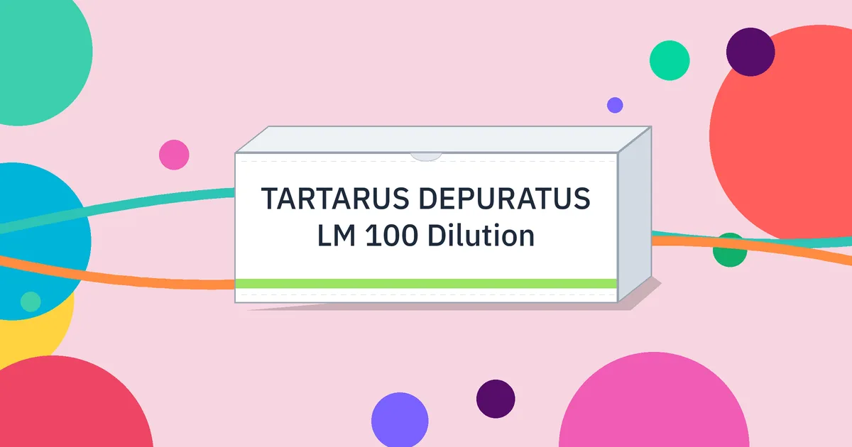 Symbolbild: Packung mit der Aufschrift TARTARUS DEPURATUS LM 100 Dilution (PZN 13688682) – Verfügbarkeit und Bezug in Apotheken in Frankfurt am Main