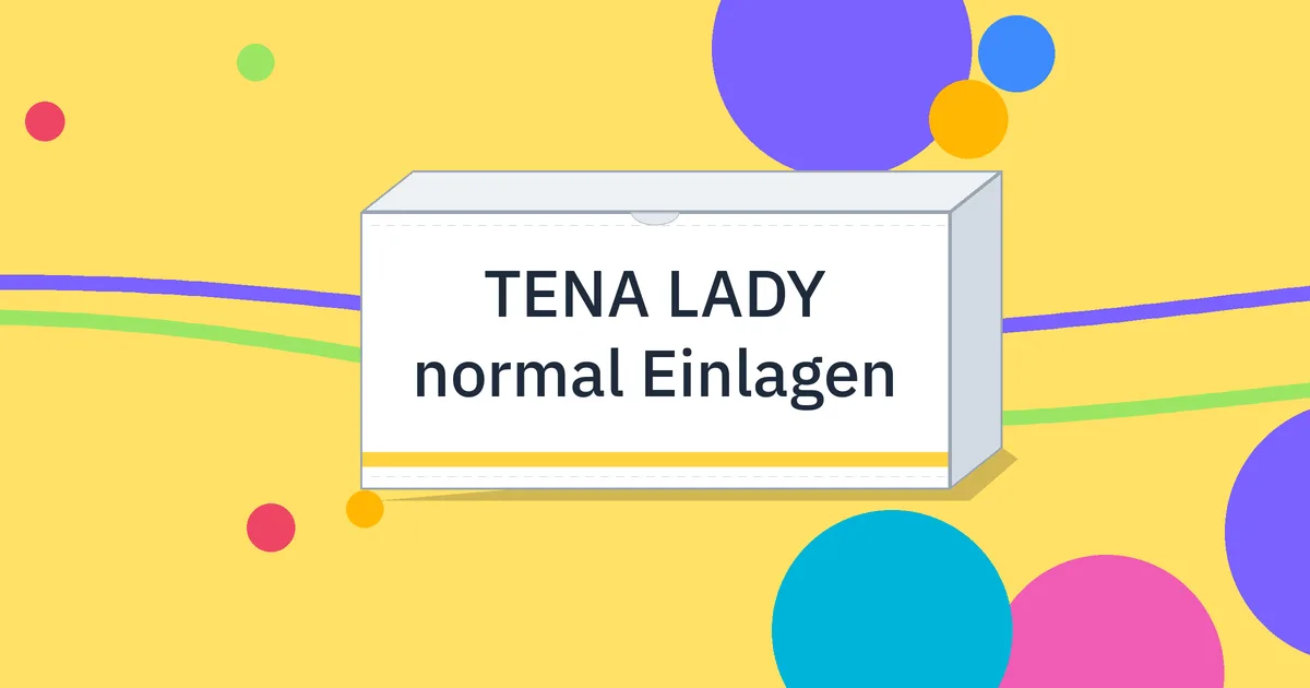 Symbolbild: Packung mit der Aufschrift TENA LADY normal Einlagen (PZN 06057828) – Verfügbarkeit und Bezug in Apotheken in Frankfurt am Main
