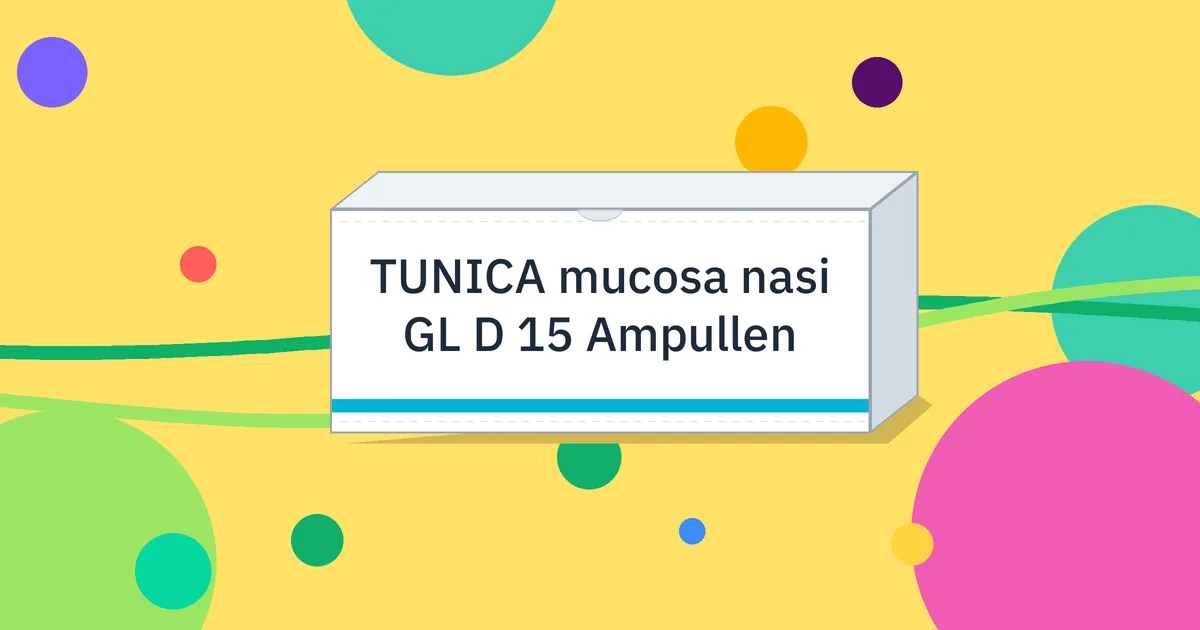 Symbolbild: Packung mit der Aufschrift TUNICA mucosa nasi GL D 15 Ampullen (PZN 02830852) – Verfügbarkeit und Bezug in Apotheken in Frankfurt am Main