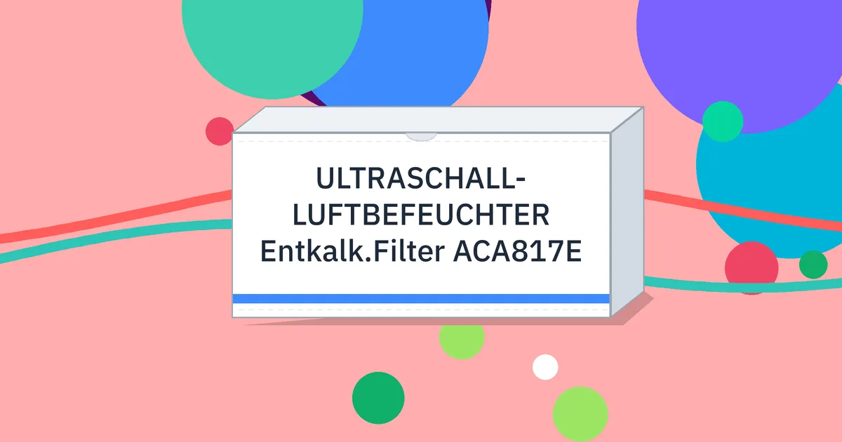 Symbolbild: Packung mit der Aufschrift ULTRASCHALL-LUFTBEFEUCHTER Entkalk.Filter ACA817E (PZN 00561000) – Verfügbarkeit und Bezug in Apotheken in Frankfurt am Main