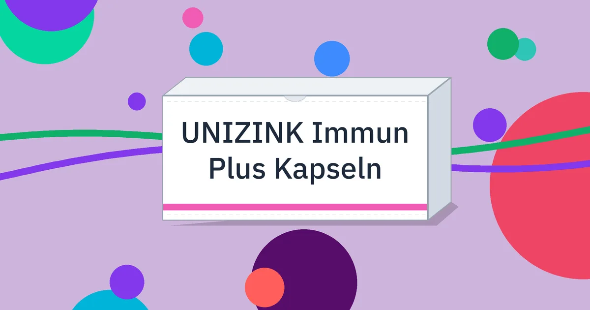 Symbolbild: Packung mit der Aufschrift UNIZINK Immun Plus Kapseln (PZN 05489514) – Verfügbarkeit und Bezug in Apotheken in Frankfurt am Main