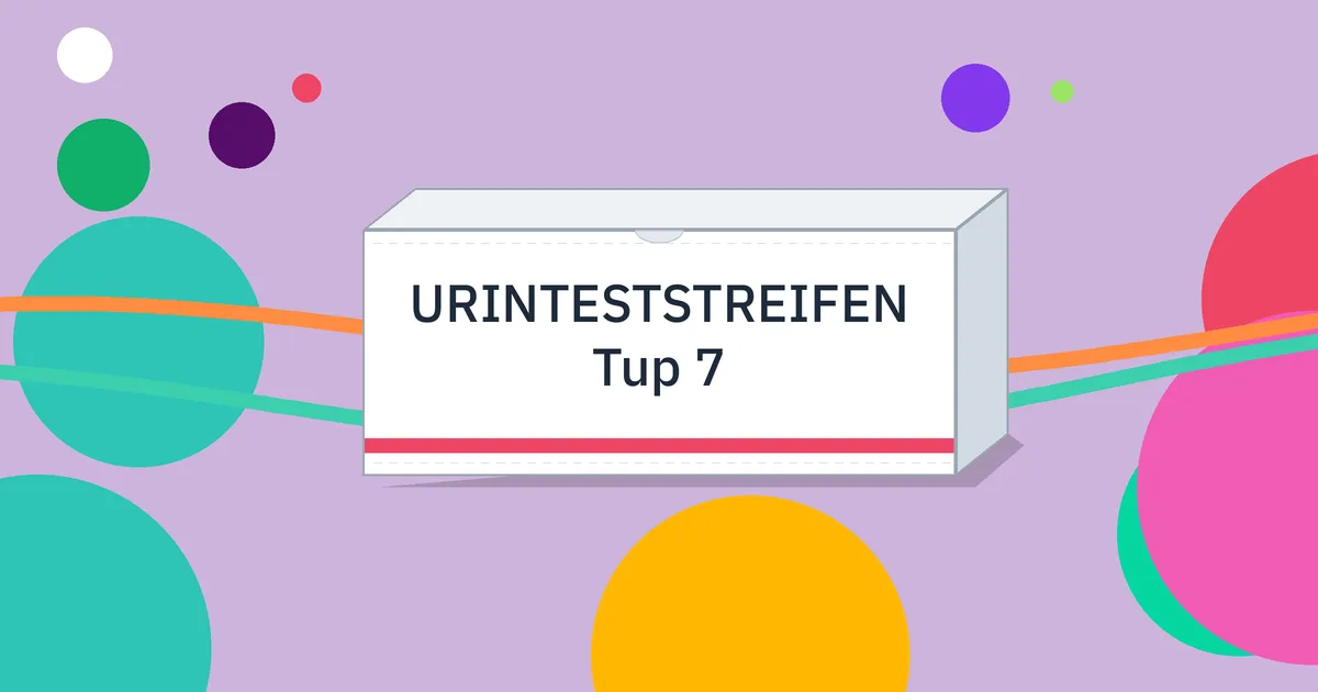 Symbolbild: Packung mit der Aufschrift URINTESTSTREIFEN Tup 7 (PZN 18437080) – Verfügbarkeit und Bezug in Apotheken in Frankfurt am Main