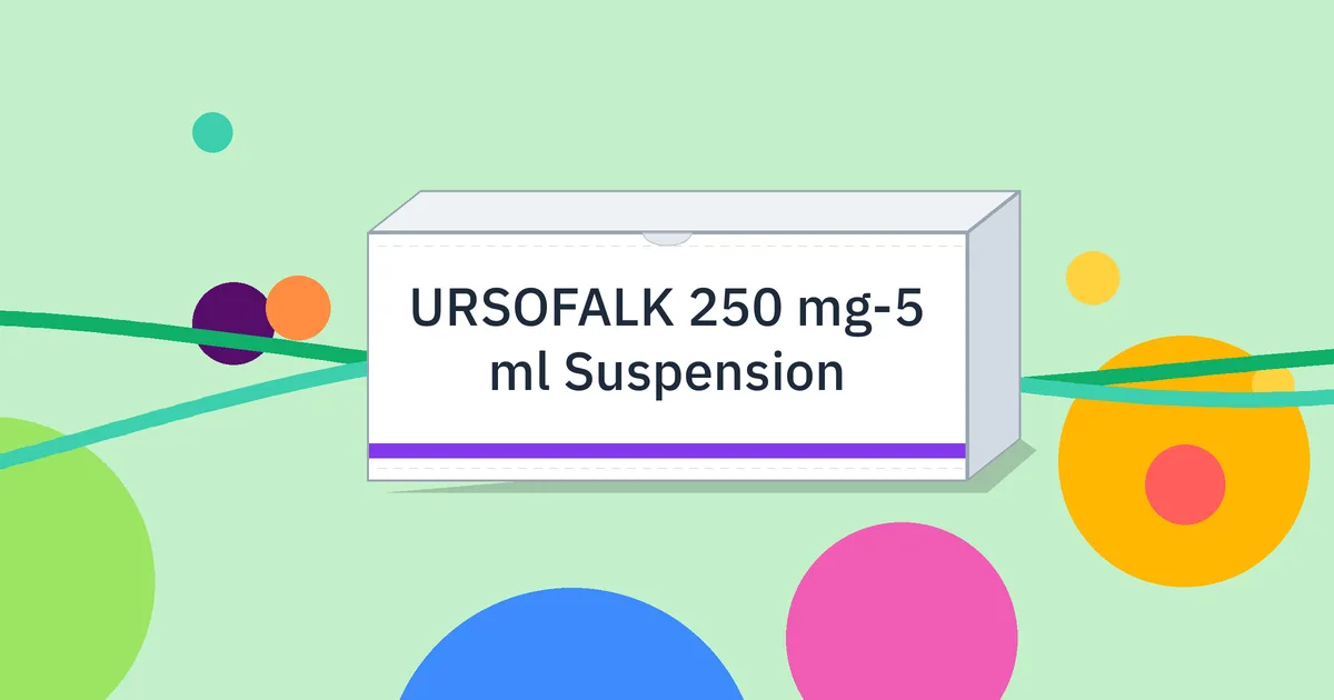 Symbolbild: Packung mit der Aufschrift URSOFALK 250 mg-5 ml Suspension (PZN 00558788) – Verfügbarkeit und Bezug in Apotheken in Frankfurt am Main