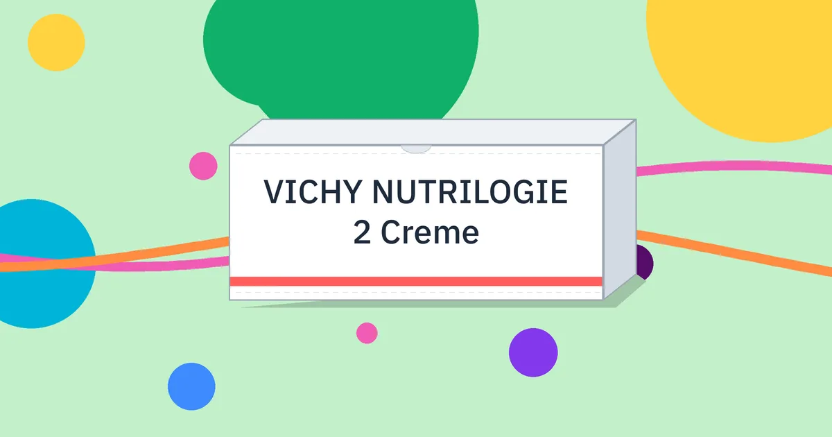 Symbolbild: Packung mit der Aufschrift VICHY NUTRILOGIE 2 Creme (PZN 00837985) – Verfügbarkeit und Bezug in Apotheken in Frankfurt am Main