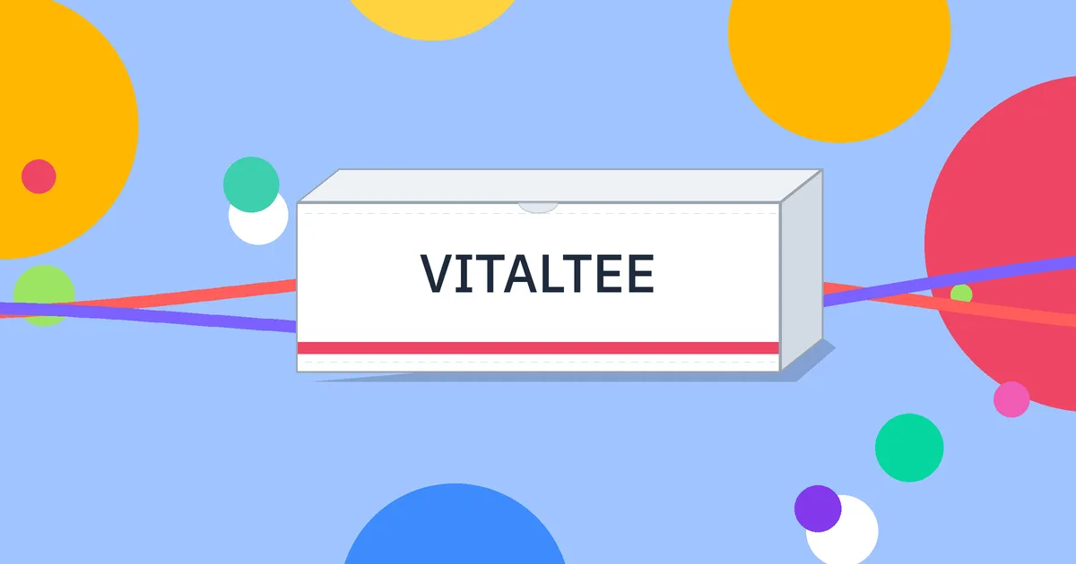 Symbolbild: Packung mit der Aufschrift VITALTEE (PZN 10556224) – Verfügbarkeit und Bezug in Apotheken in Frankfurt am Main