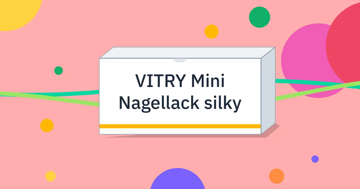 Symbolbild: Packung mit der Aufschrift VITRY Mini Nagellack silky (PZN 12725464) – Verfügbarkeit und Bezug in Apotheken in Frankfurt am Main