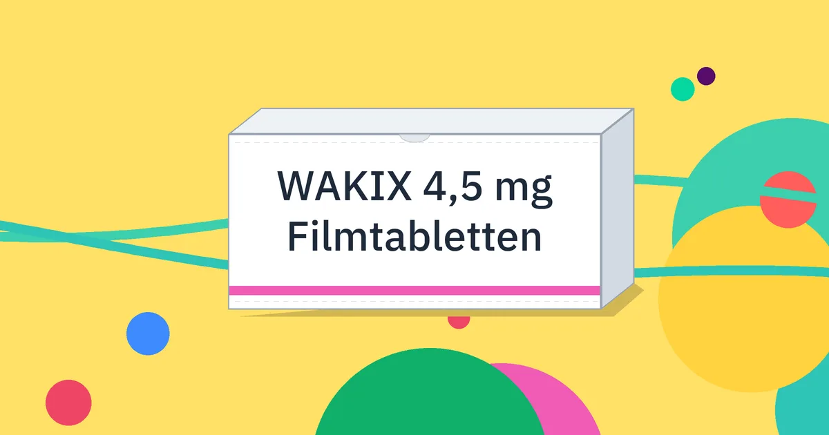 Symbolbild: Packung mit der Aufschrift WAKIX 4,5 mg Filmtabletten (PZN 15888876) – Verfügbarkeit und Bezug in Apotheken in Frankfurt am Main