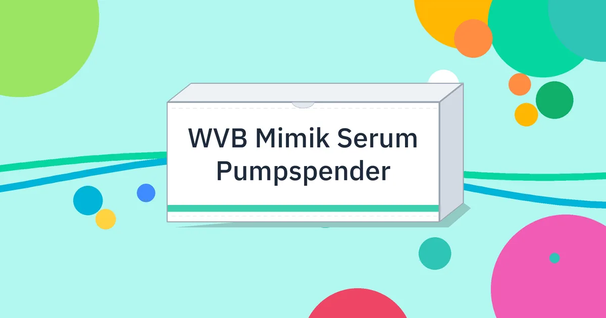 Symbolbild: Packung mit der Aufschrift WVB Mimik Serum Pumpspender (PZN 17161865) – Verfügbarkeit und Bezug in Apotheken in Frankfurt am Main