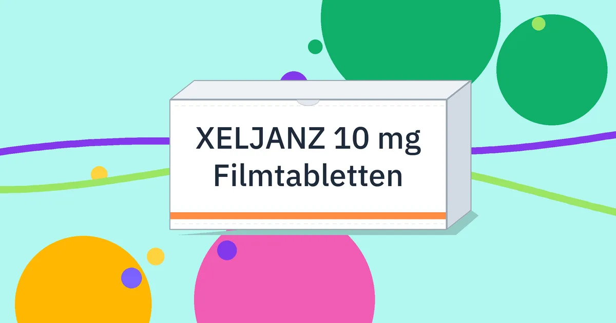 Symbolbild: Packung mit der Aufschrift XELJANZ 10 mg Filmtabletten (PZN 15817356) – Verfügbarkeit und Bezug in Apotheken in Frankfurt am Main