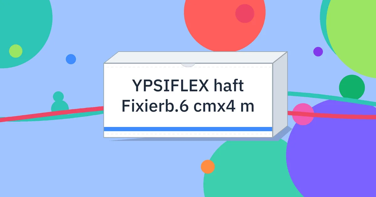 Symbolbild: Packung mit der Aufschrift YPSIFLEX haft Fixierb.6 cmx4 m (PZN 12604967) – Verfügbarkeit und Bezug in Apotheken in Frankfurt am Main