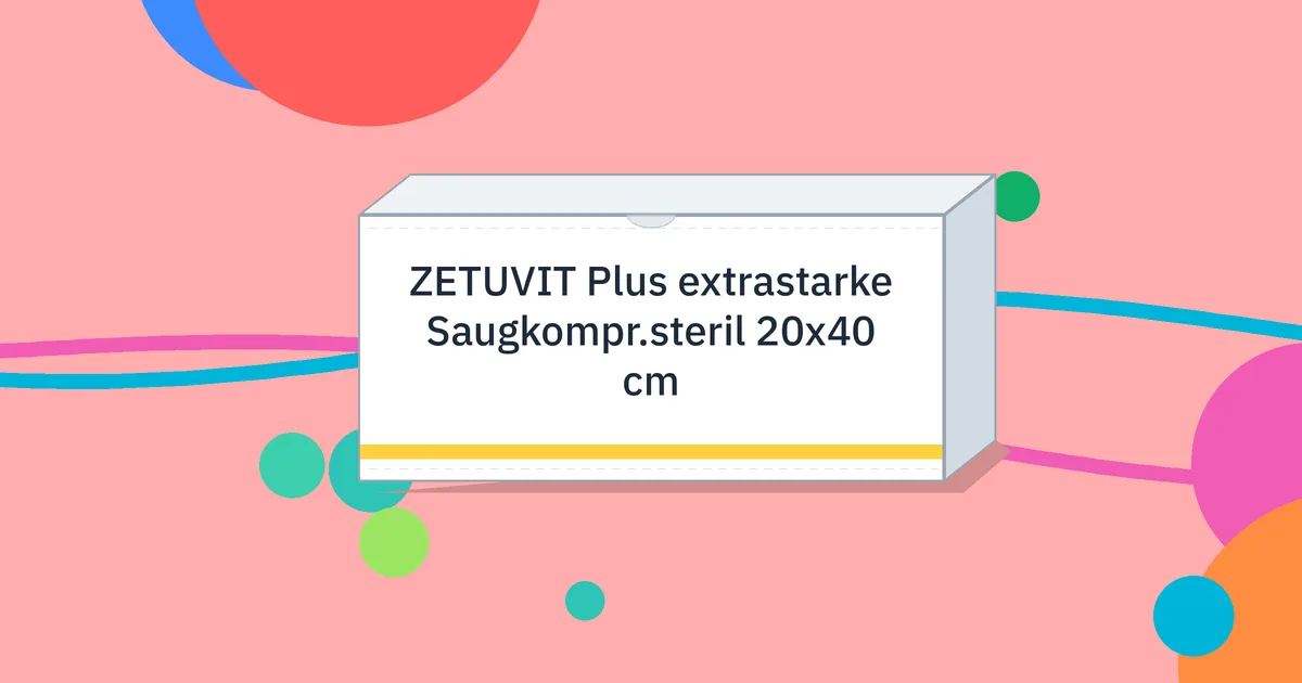 Symbolbild: Packung mit der Aufschrift ZETUVIT Plus extrastarke Saugkompr.steril 20x40 cm (PZN 19741087) – Verfügbarkeit und Bezug in Apotheken in Frankfurt am Main