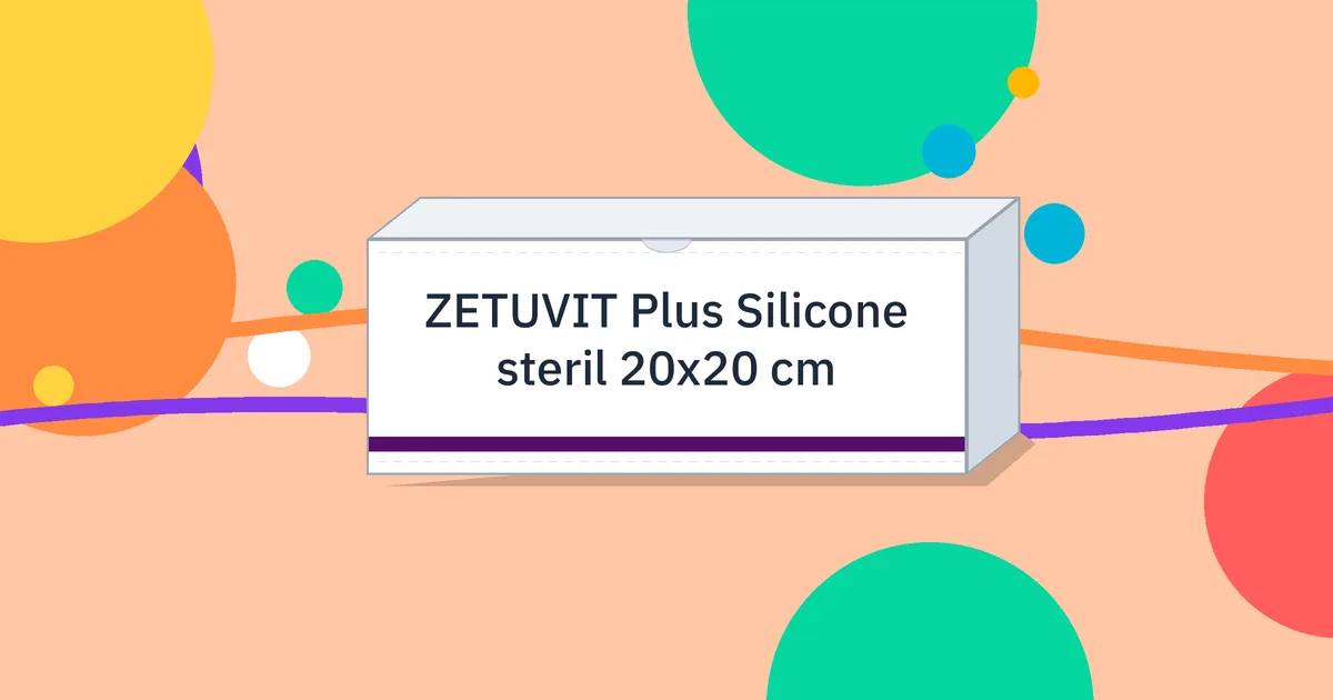 Symbolbild: Packung mit der Aufschrift ZETUVIT Plus Silicone steril 20x20 cm (PZN 18879553) – Verfügbarkeit und Bezug in Apotheken in Frankfurt am Main