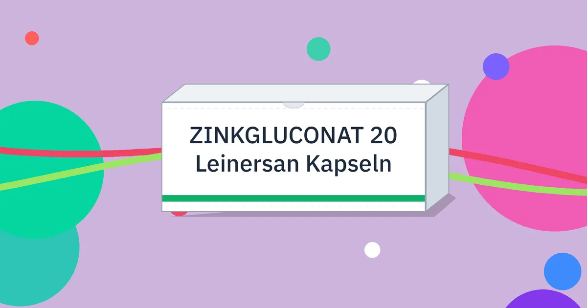 Symbolbild: Packung mit der Aufschrift ZINKGLUCONAT 20 Leinersan Kapseln (PZN 19509545) – Verfügbarkeit und Bezug in Apotheken in Frankfurt am Main